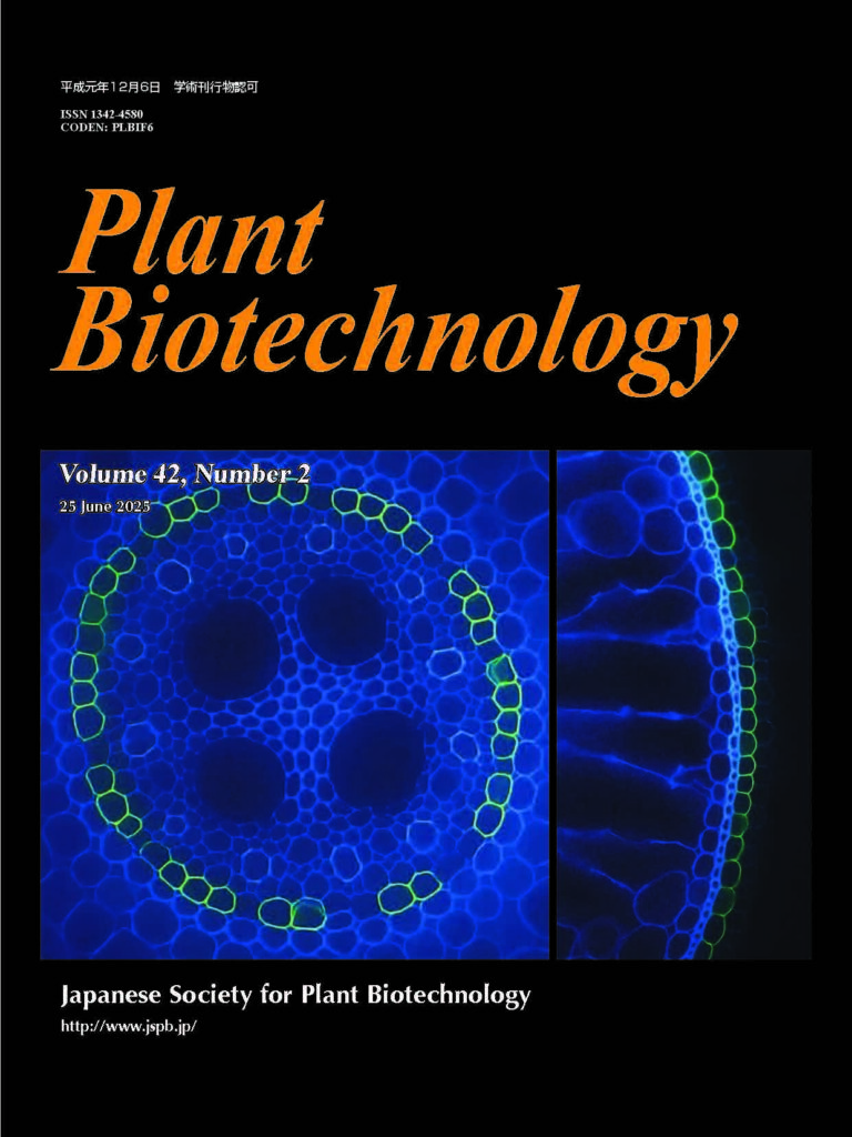 Plant Biotechnology – Plant Biotechnology is a quarterly, open access ...